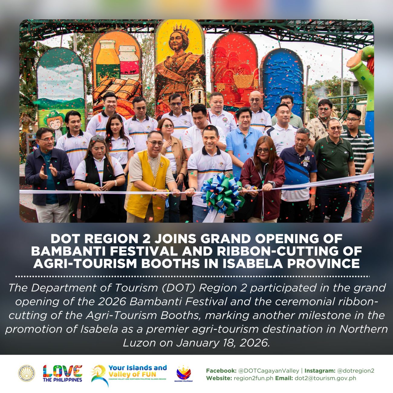 DOT Region 2 Joins Grand Opening of Bambanti Festival and Ribbon ...